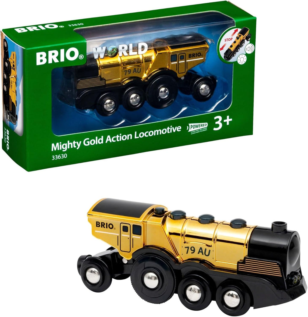 BRIO - Mighty Gold Action Locomotive – LuxeandLittle